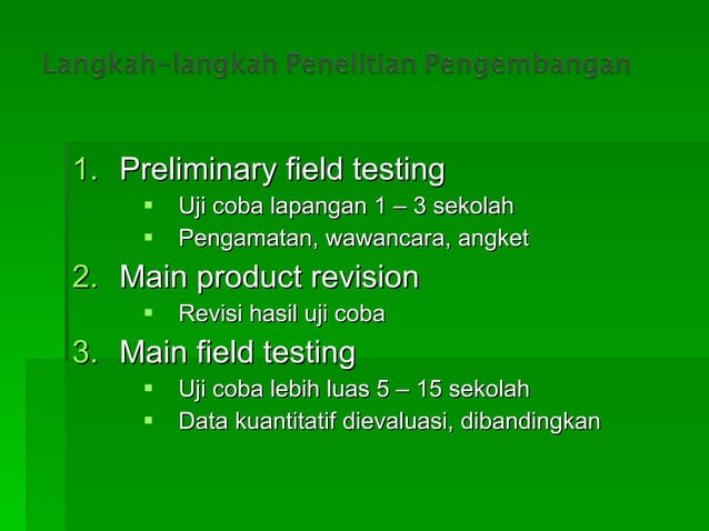 Penelitian Eksperimen Dan Rd (6) | PPT