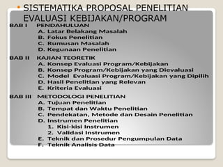 Materi perkuliahan PENELITIAN_EVALUASI_PROGRAM.pptx