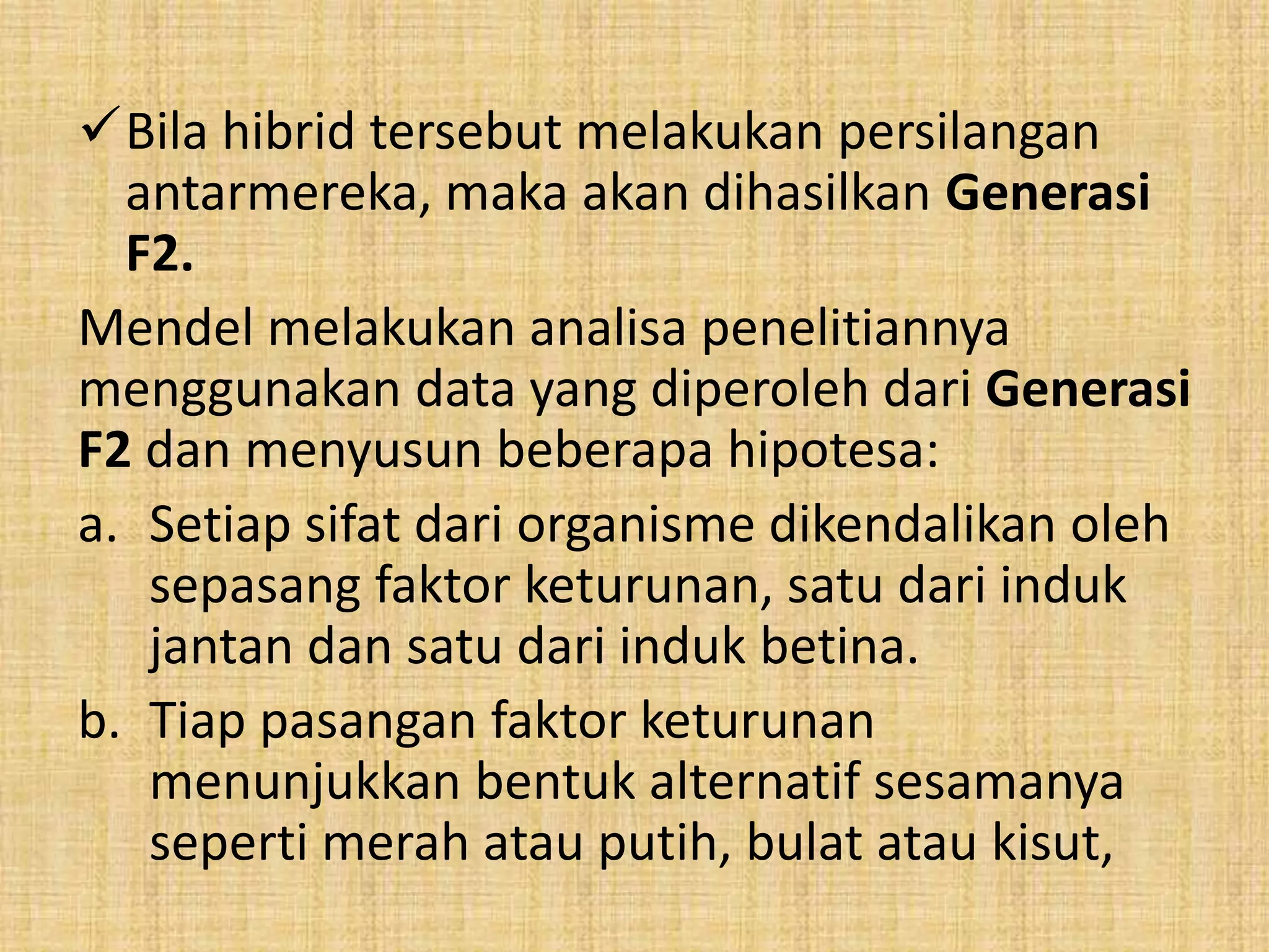 Penelitian gregory mendel | PPT