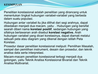 Penelitian korelasi tugas | PPTX