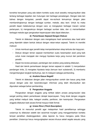 Penelitian kualitatif | RTF