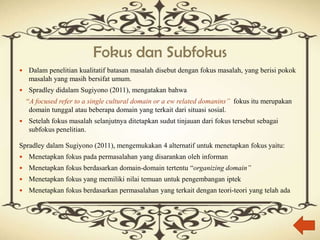 Penelitian kualitatif | PPTX