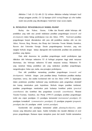 Penelitian pengembangan model plomp | DOCX