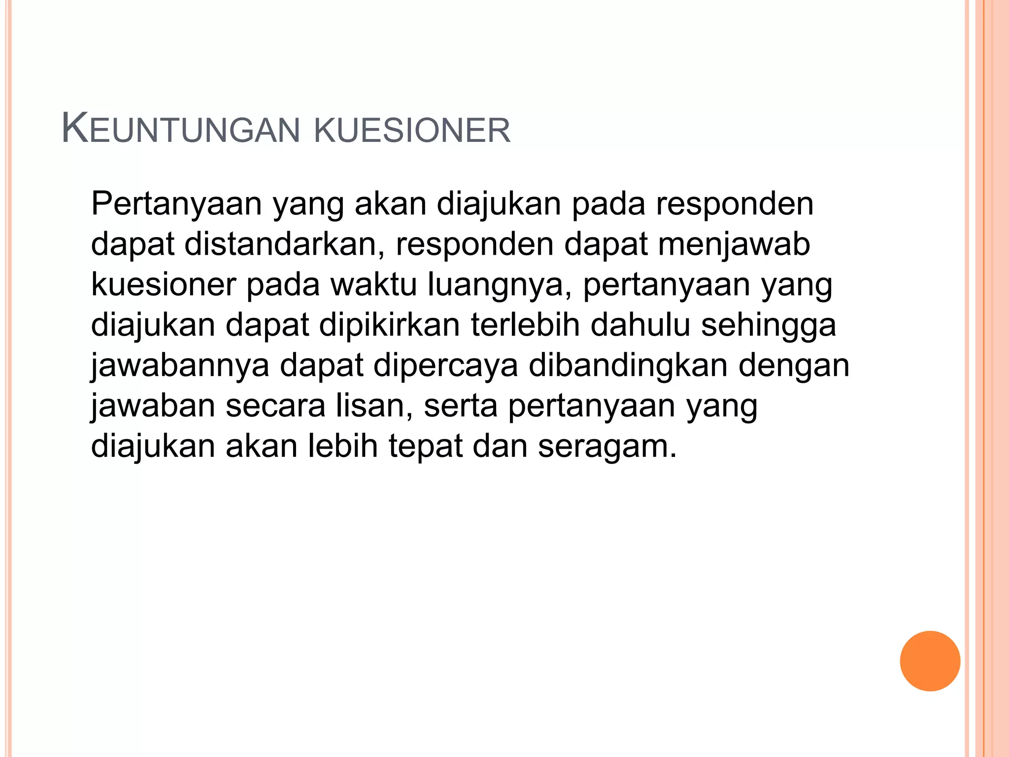 metode pengambilan data penelitian kuantitatif | PPTX