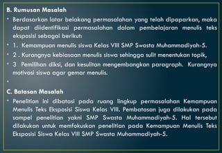 PENELITIAN SMP SWASTA MUHAMMADIYAH KELOMPOK SUHADA.pptx