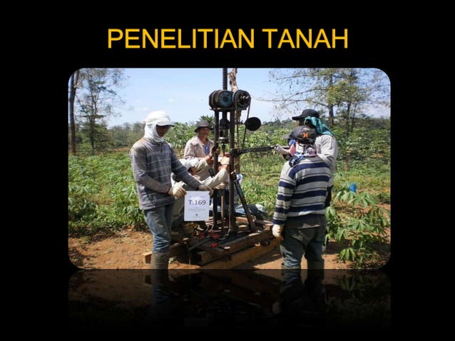 Penelitian tanah di lapangan ppt | PPTX