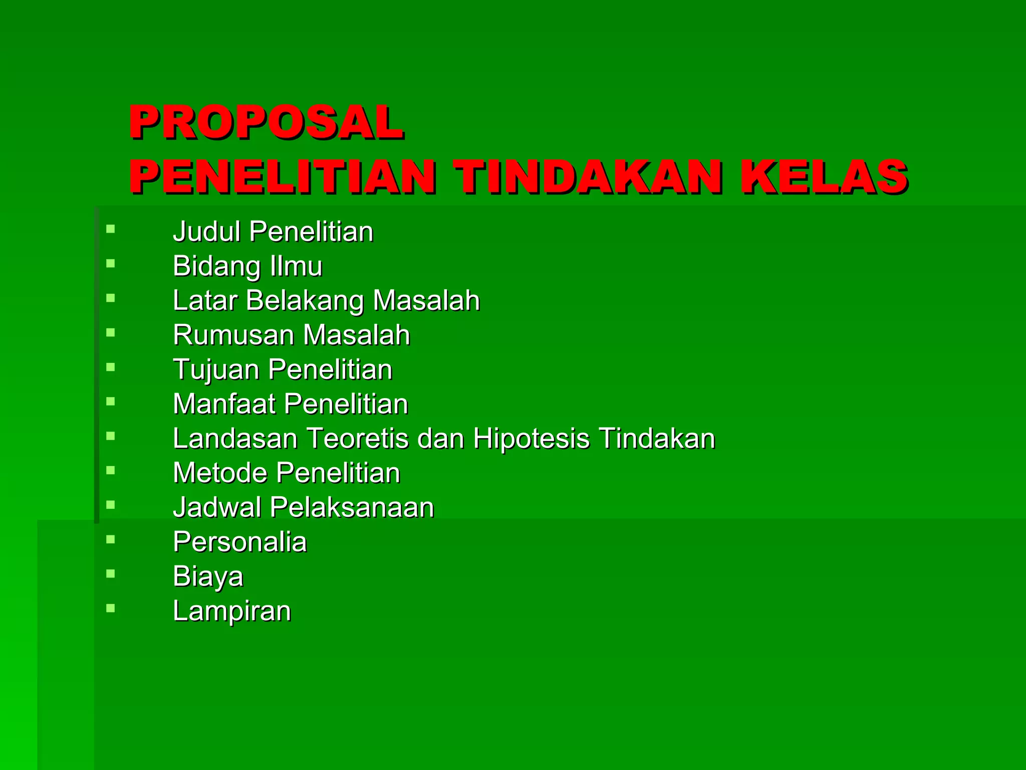 Penelitian Tindakan Kelas Ppt