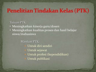 Penelitian tindakan (kelas) | PPTX