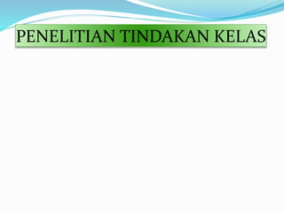 Penelitian tindakan kelas | PPT