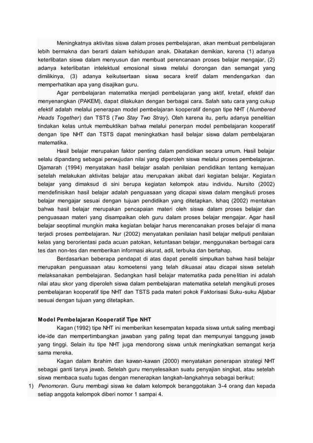 Penelitian tindakan kelas ipa smp | PDF