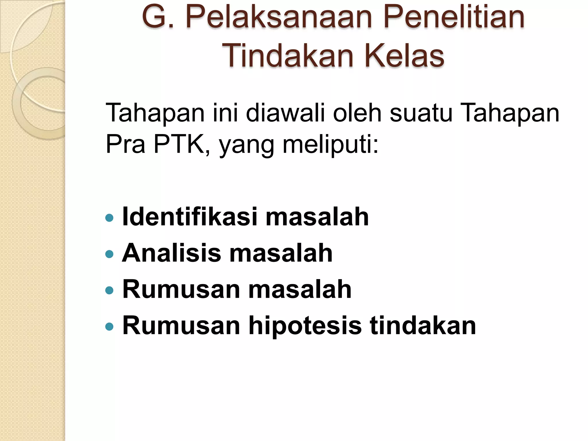 Penelitian tindakan kelas ppt | PPTX