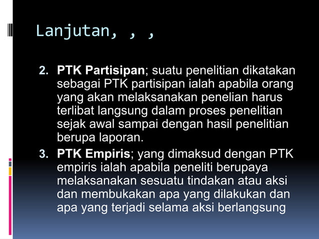 Penelitian tindakan kelas ppt | PPTX