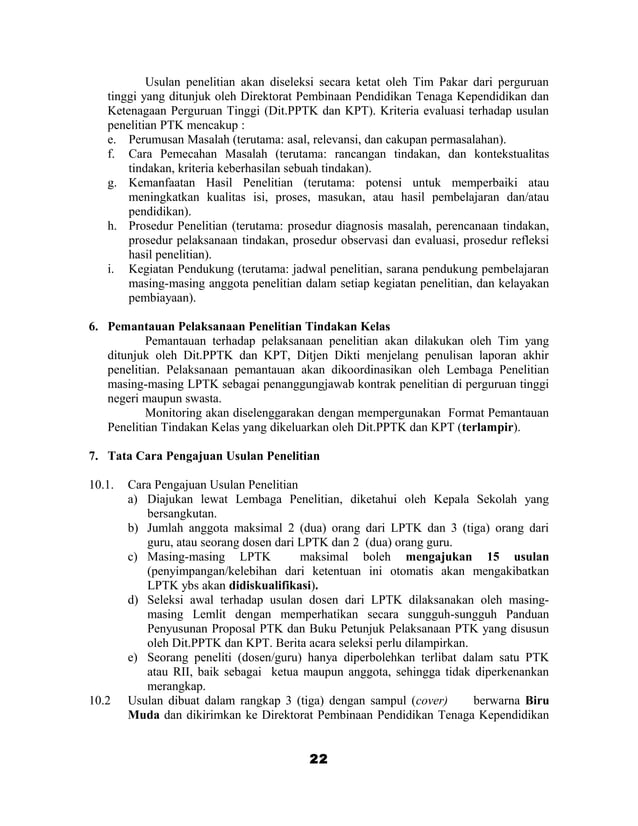 Penelitian tindakan kelas ( ptk ) & contoh karya tulis ilmiah ( kti ) | PDF