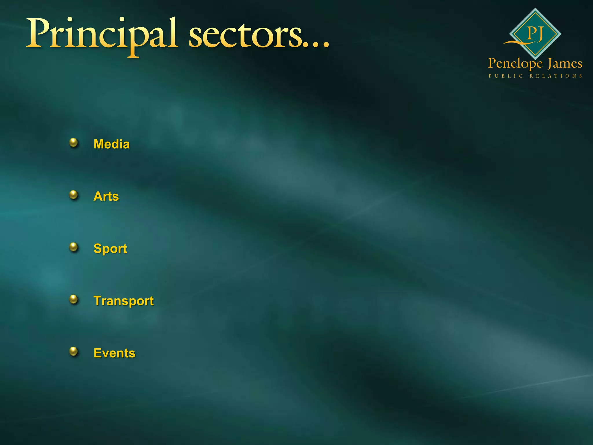 Penelope james PR - Profile | PPT