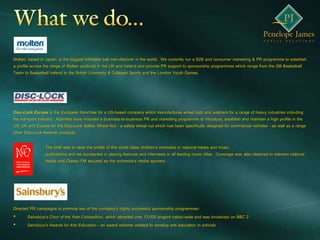 Penelope james PR - Profile | PPT