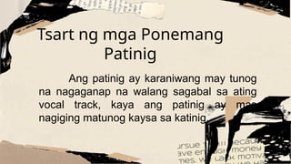 penemang patinig tungkol sa topic ng filipino | PPTX