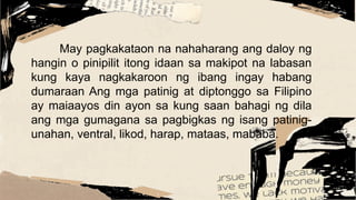 penemang patinig tungkol sa topic ng filipino | PPTX