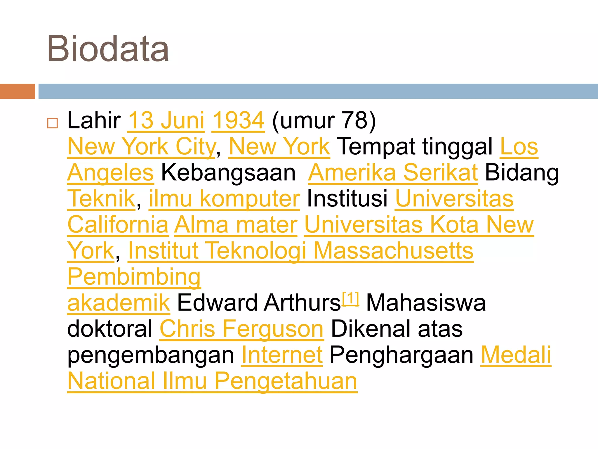 Penemu internet | PPTX