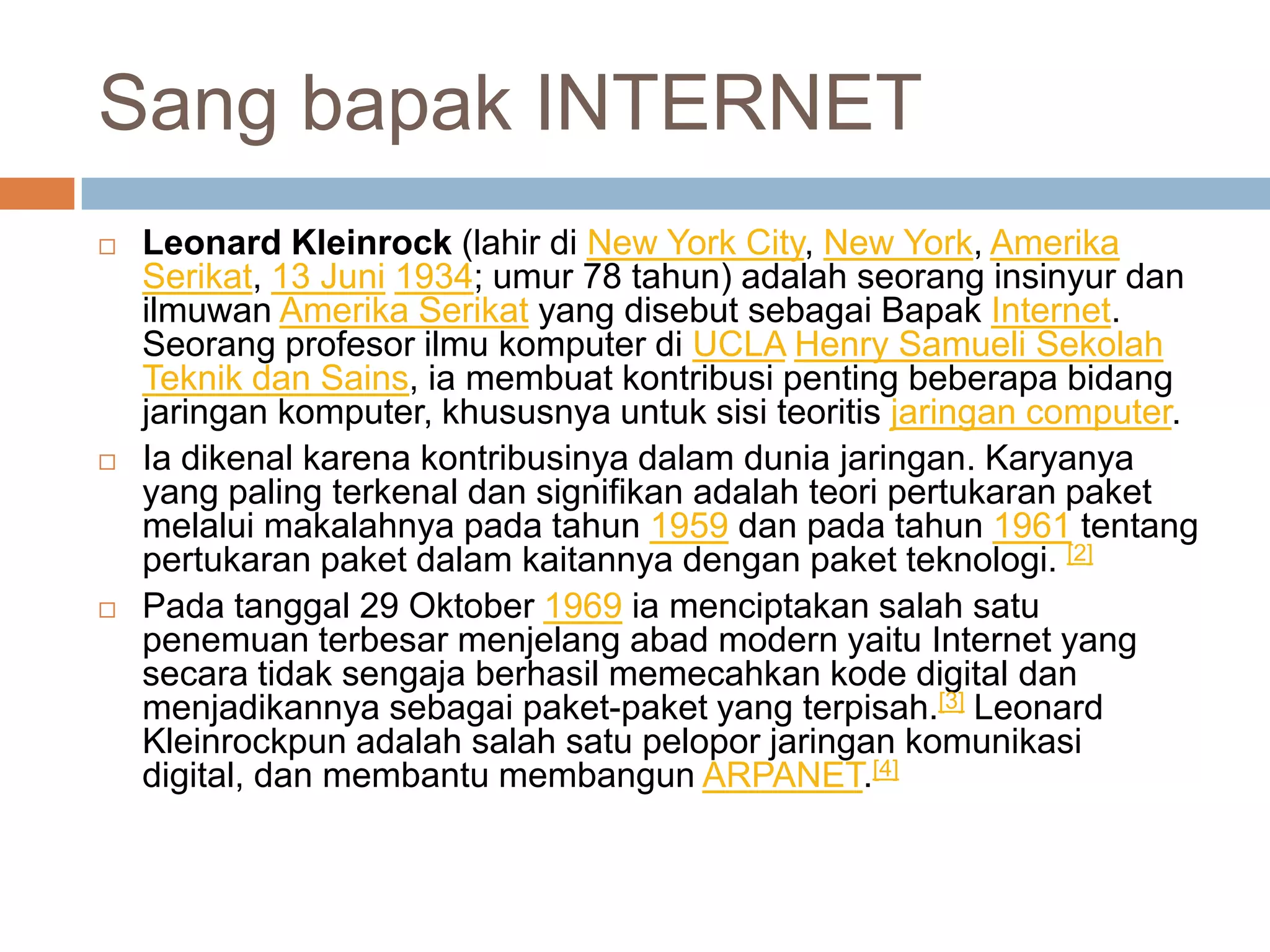 Penemu internet | PPTX