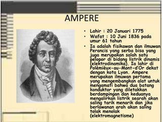 Penemu - penemu arus listrik | PPTX