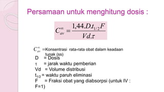Penentuan dosis-Dose Adjustment | PPTX