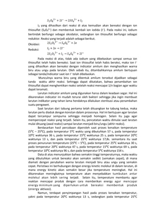 Penentuan energi aktivasi reaksi ionik | PDF