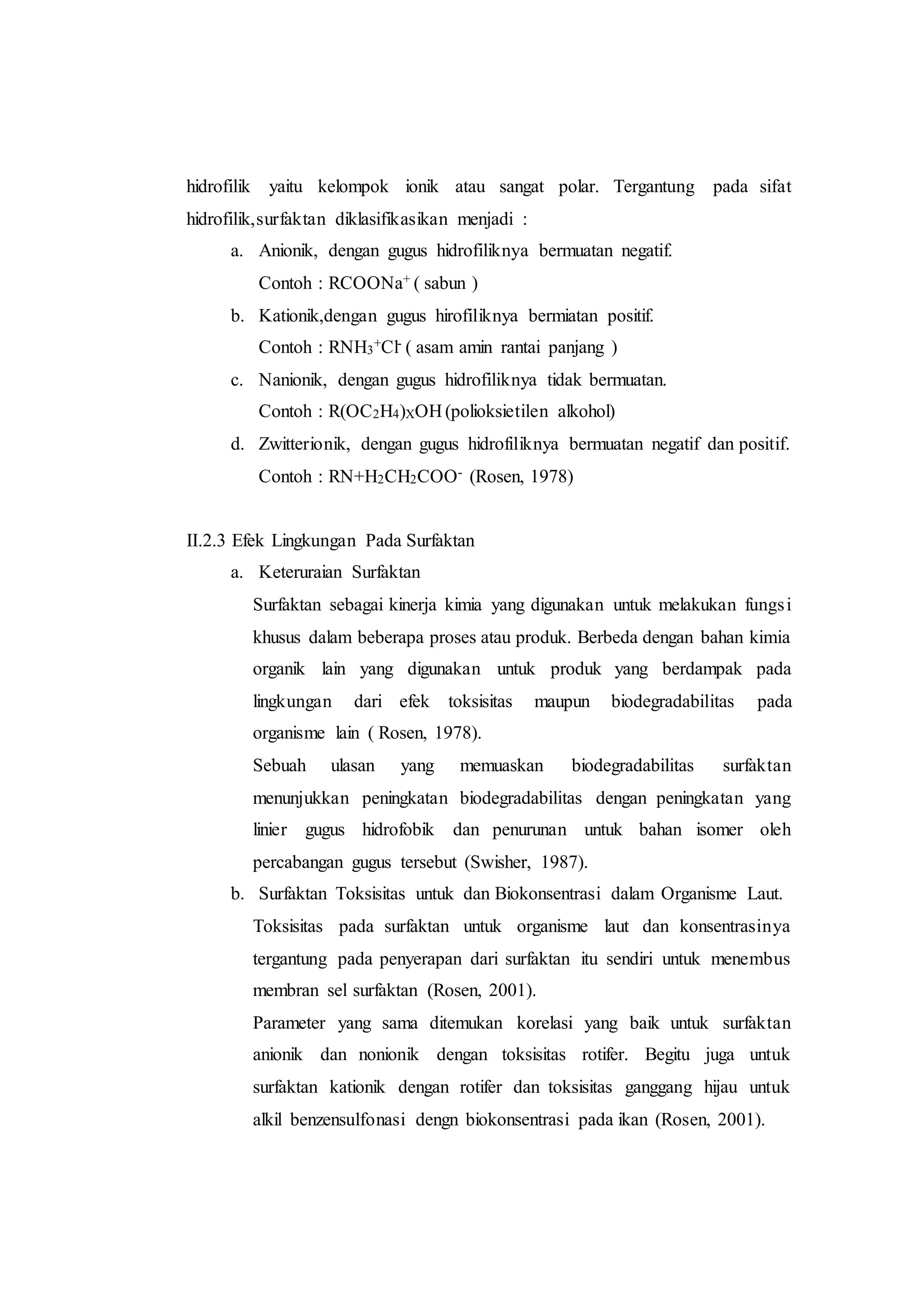 Penentuan Konsentrasi Kritis Misel (CMC) Surfaktan | DOCX