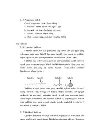 Penentuan Konsentrasi Kritis Misel (CMC) Surfaktan | DOCX