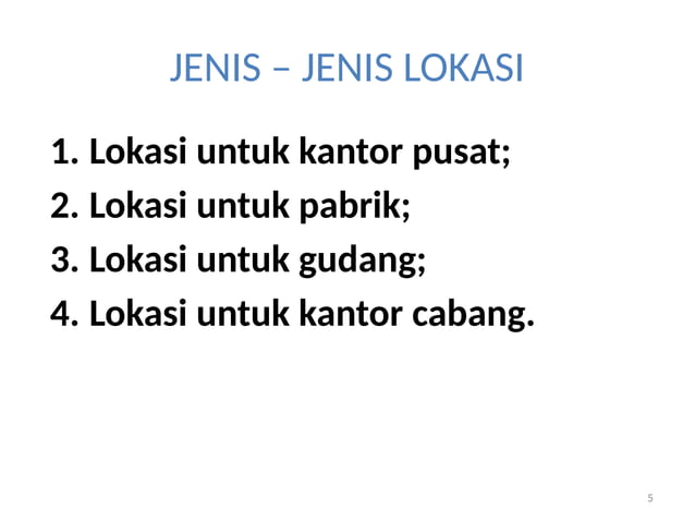PENENTUAN LOKASI DAN LAYOUT (1).pptx. . | PPT