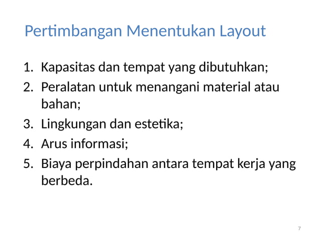 PENENTUAN LOKASI DAN LAYOUT (1).pptx. . | PPT