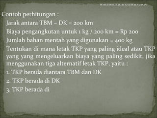 Penentuan lokasi perusahaan | PPT
