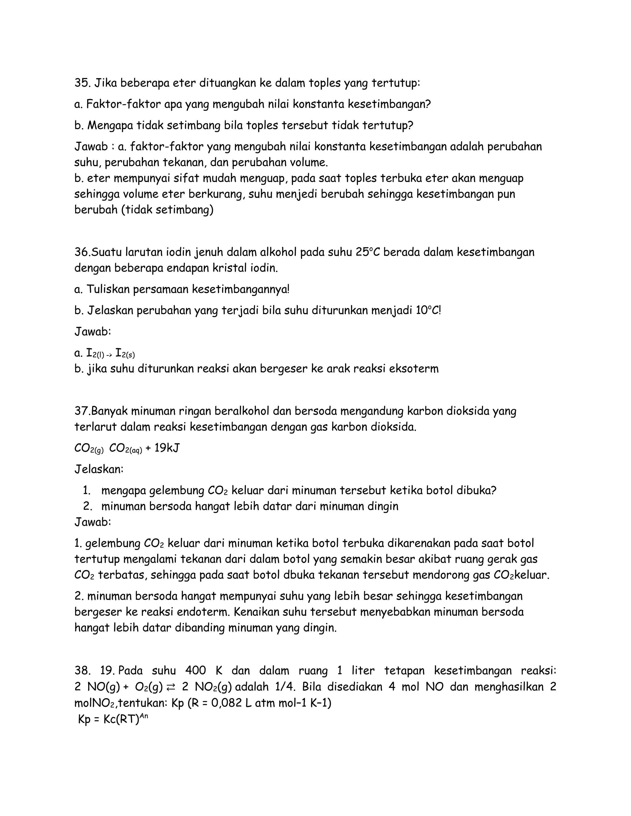 Penentuan tetapan kesetimbangan | DOCX