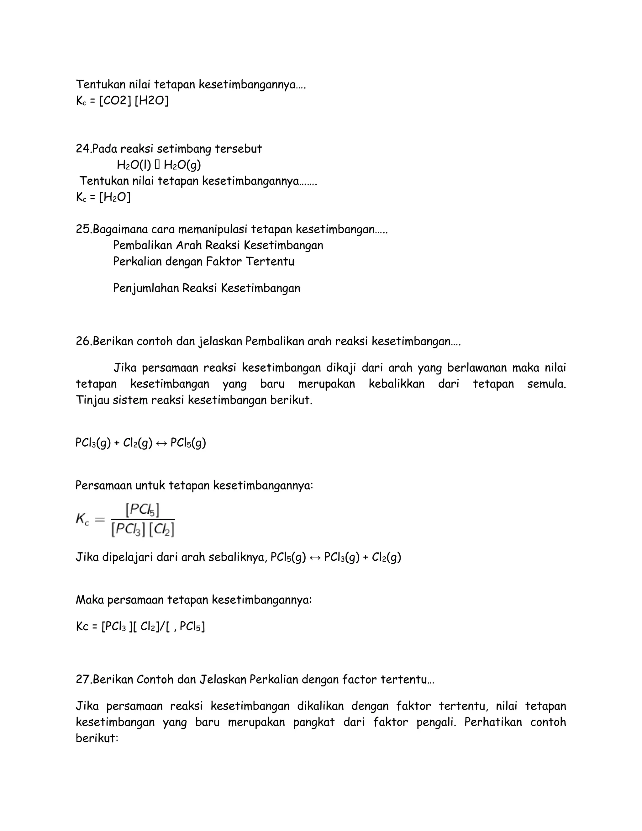 Penentuan tetapan kesetimbangan | DOCX