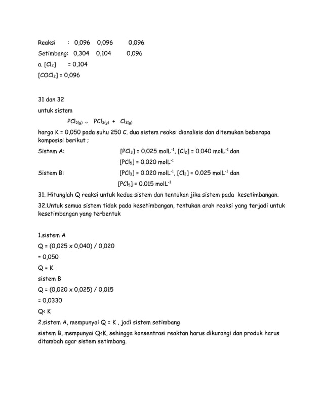 Penentuan tetapan kesetimbangan | DOCX