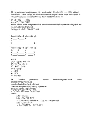Penentuan tetapan kesetimbangan | DOCX