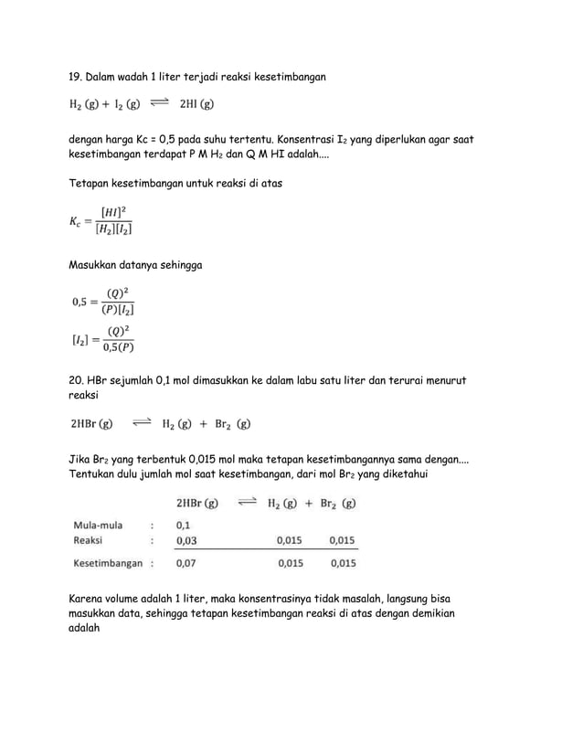 Penentuan tetapan kesetimbangan | DOCX