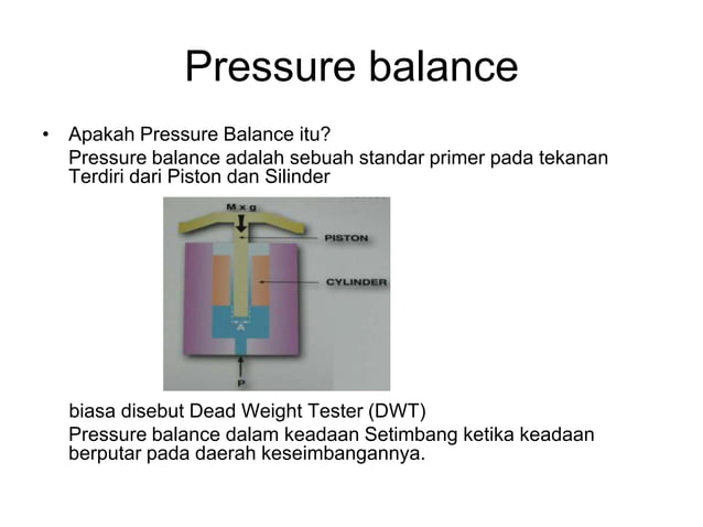 Penentuan titik kesetimbangan pada pressure balance dengan menggunakan ...