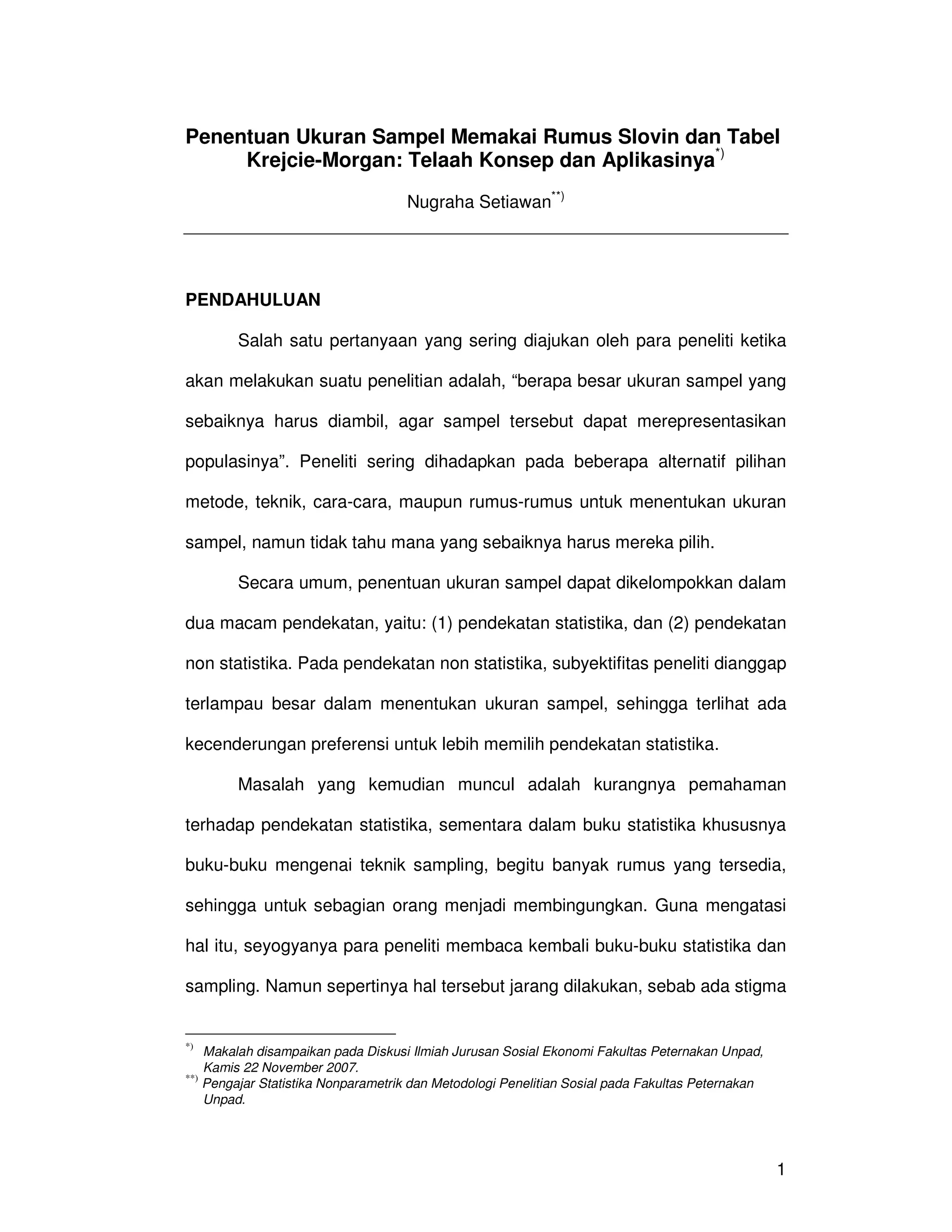 Penentuan ukuran sampel_memakai_rumus_slovin | PDF