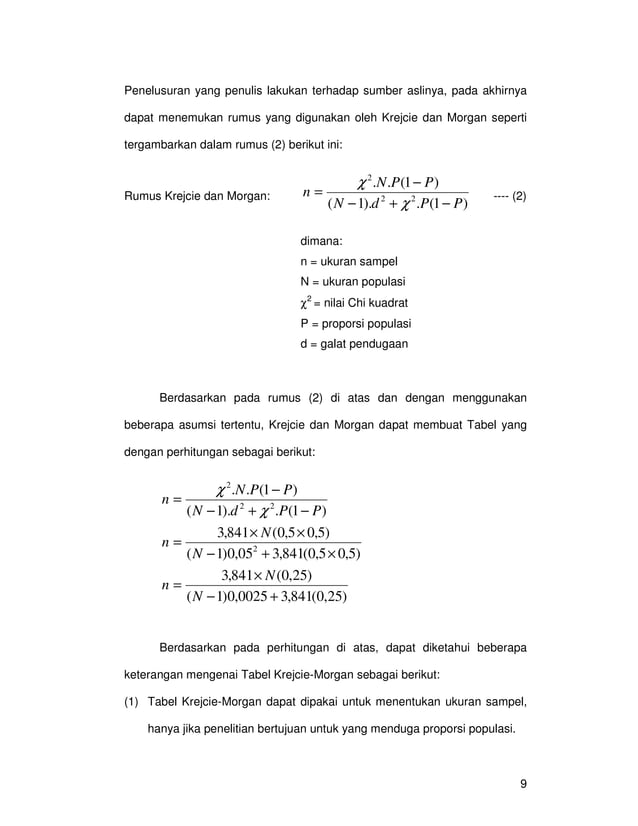 Penentuan ukuran sampel_memakai_rumus_slovin | PDF