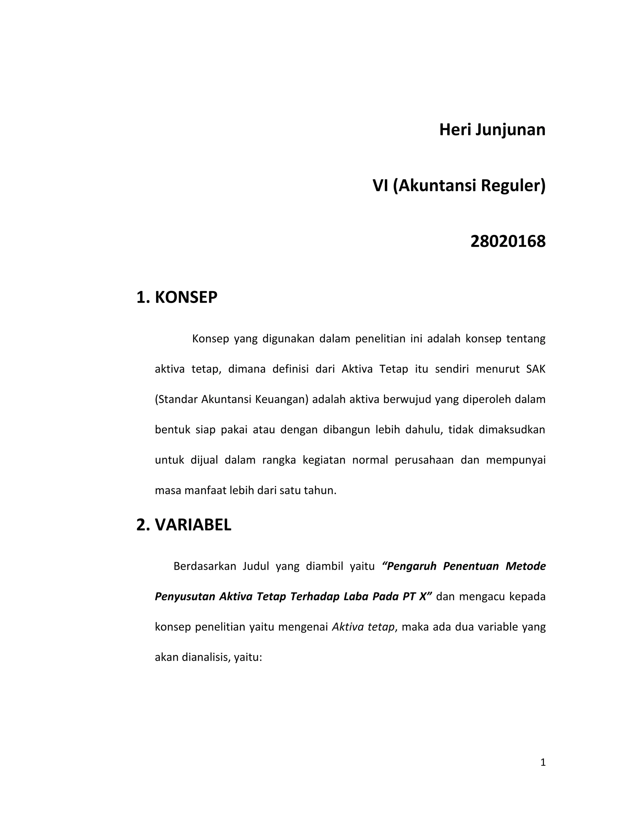 Penentuan variabel heri junjunan | PDF