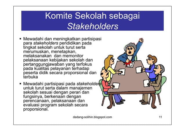 Penerapan Good Governance dalam Pemberdayaan Komite Sekolah | PPT
