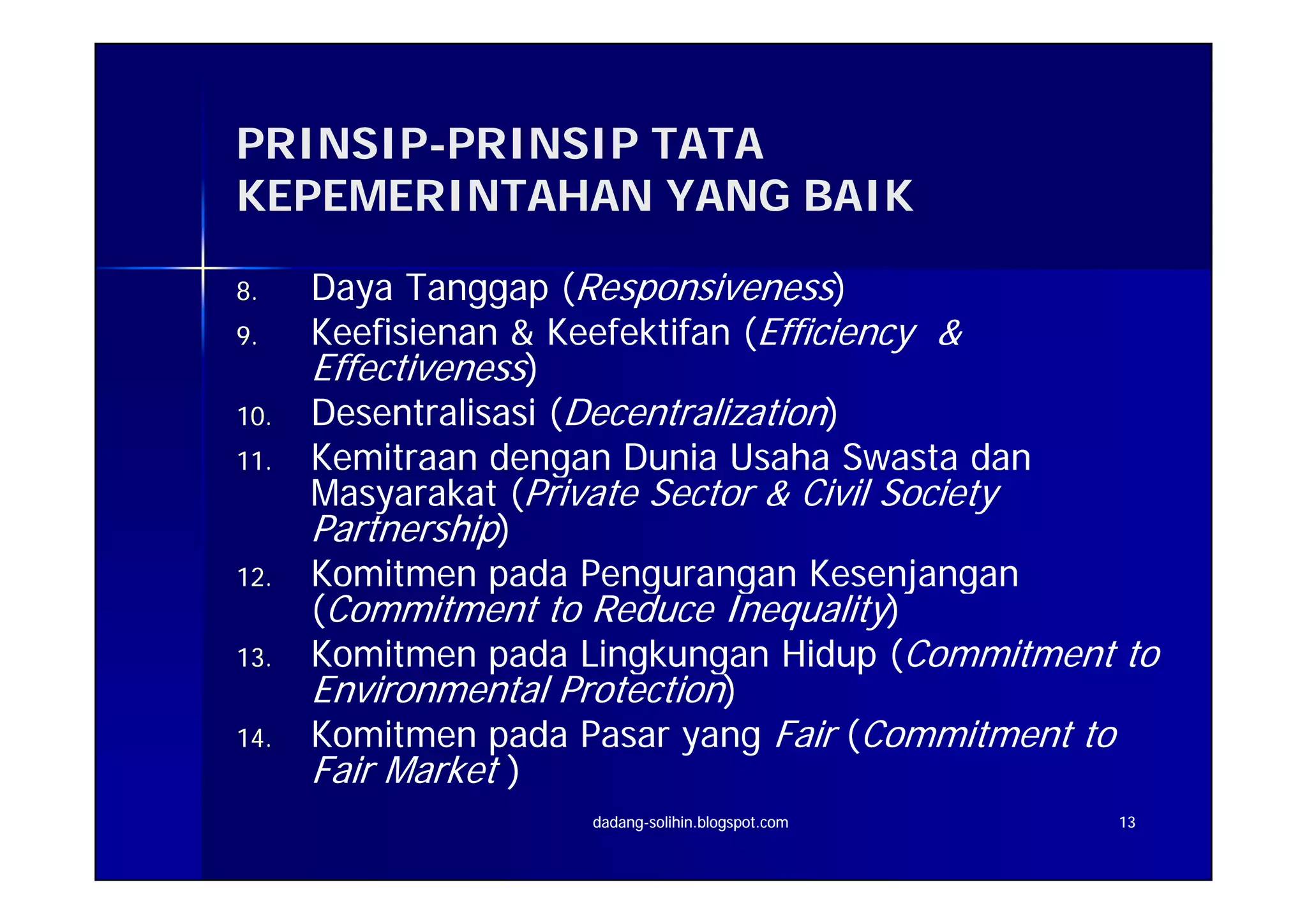 Penerapan prinsipprinsip-good-governance-dalam-pembangunan-daerah-4056 | PPT