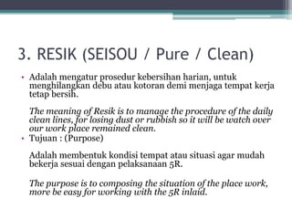 Penerapan 5R ditempat kerja | PPTX