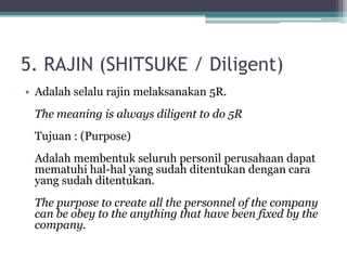 Penerapan 5R ditempat kerja | PPTX