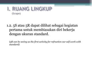 Penerapan 5R ditempat kerja | PPTX