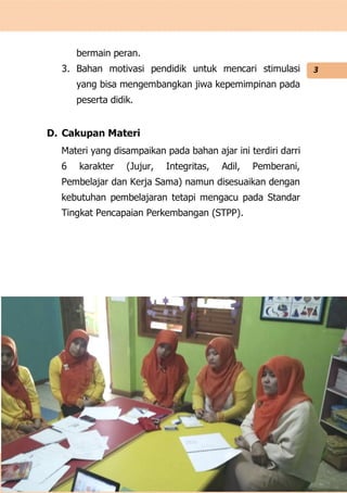 Penerapan adil model stimulasi kepemimpinan melalui bermain peran | PDF