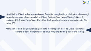 Penerapan data mining terhadap klasifikasi mushroom data set | PDF