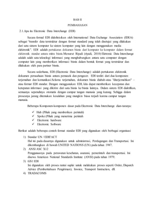 Penerapan electronic data interchange | DOCX