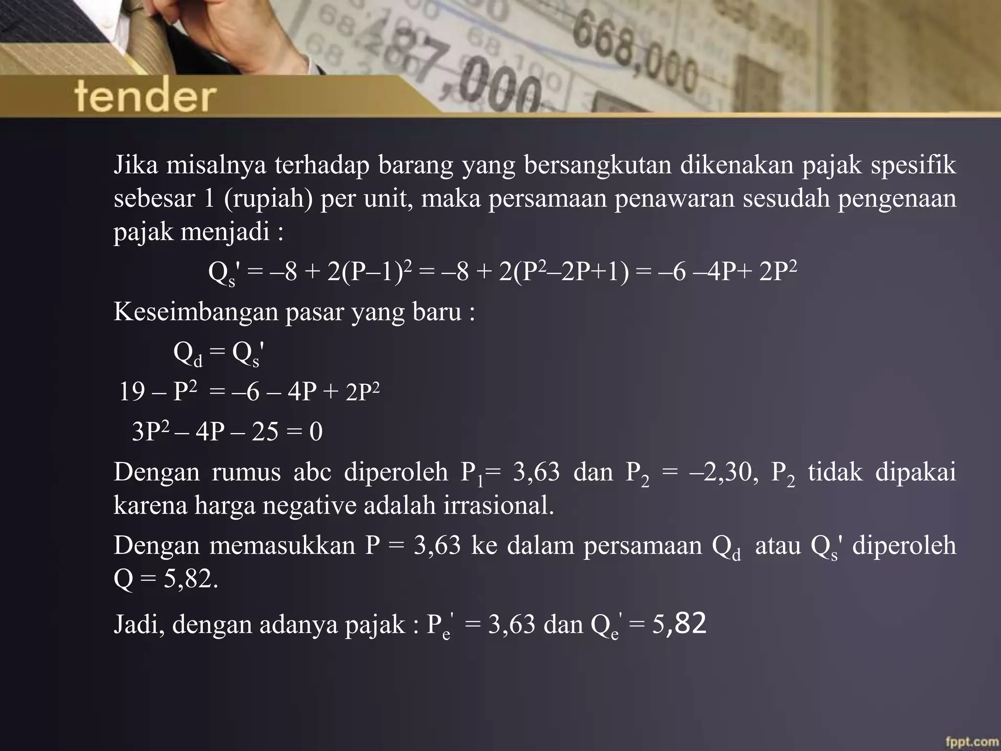 Penerapan fungsi non linier | PPTX