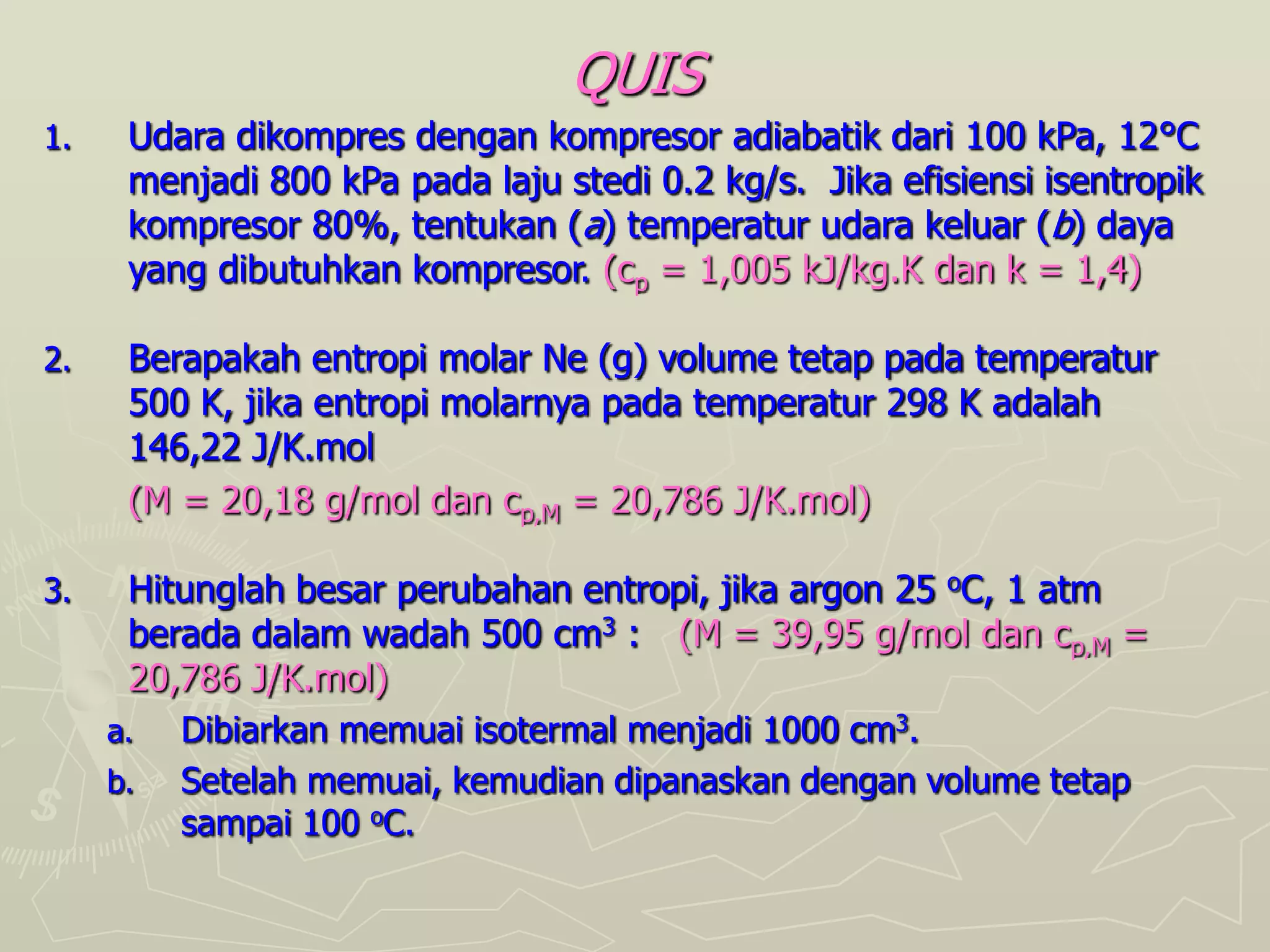Penerapan hukum 2 termodinamika | PPTX